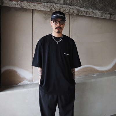 COOTIE尼龙混纺印花宽松短袖T恤