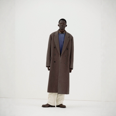 AURALEE羊毛切斯特休闲风衣大衣