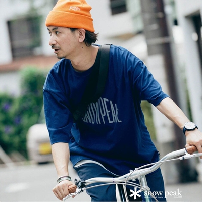 SNOWPEAKJSrelume印花短袖T恤