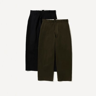 A.PRESSE复古羊毛混纺工装裤