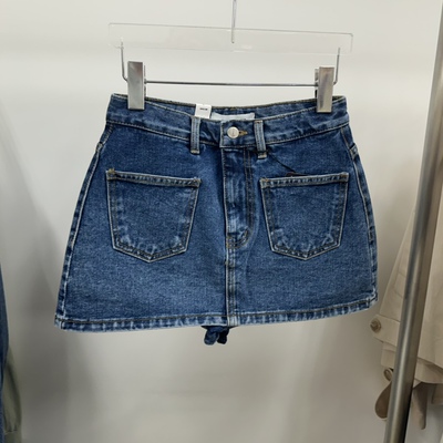 韩国正品代购 TOPDRESSING春季新款经典防走光裙裤显高牛仔半身裙