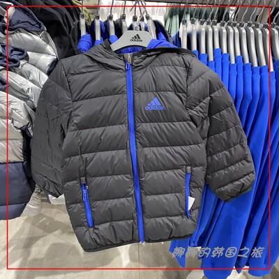 韩国代购Adidas阿迪达斯防风保暖ITZY同款立领羽绒服外套H20750