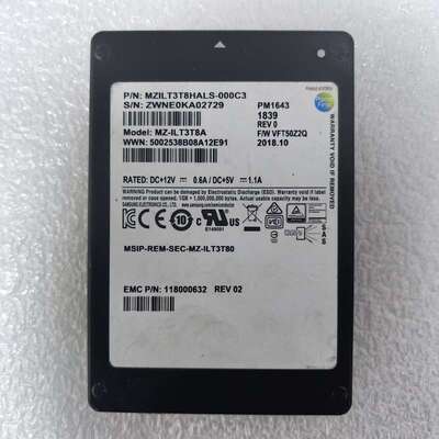 {议价}EMC 3.84T SAS 118000632 005052