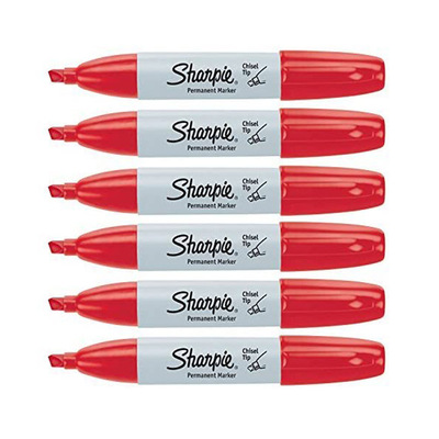 美国三福斜头方头扁头记号笔 油性马克笔签名笔Sharpie38201 4MM