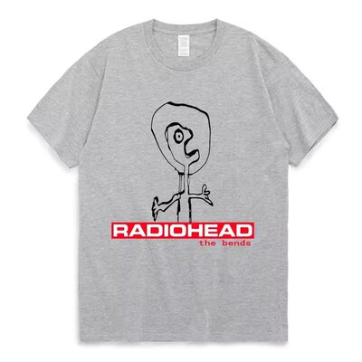 radiohead电台司令乐队专辑周边短袖T恤男女青少年情侣打底文化衫