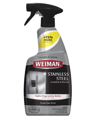 Weiman Stainless Steel Cleaner & Polish 22 fl oz 代购