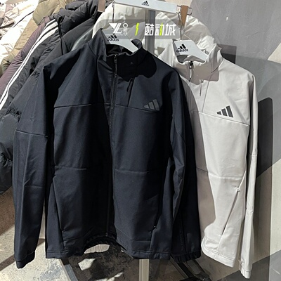 阿迪达斯男冬季拒水保暖拉链夹克