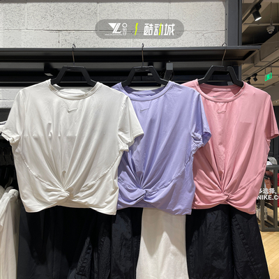 专柜正品耐克女子纽结设计半袖