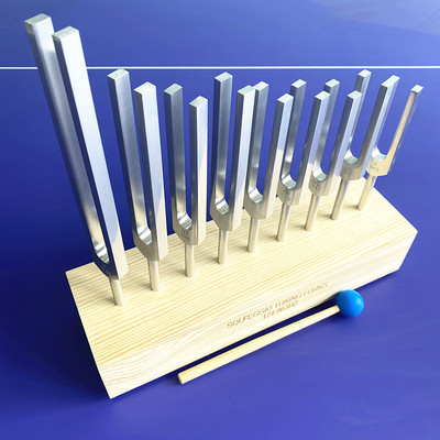 发音底座瑜伽音叉174HZ 285 396 417 528 639 741 852 963HZ铝制