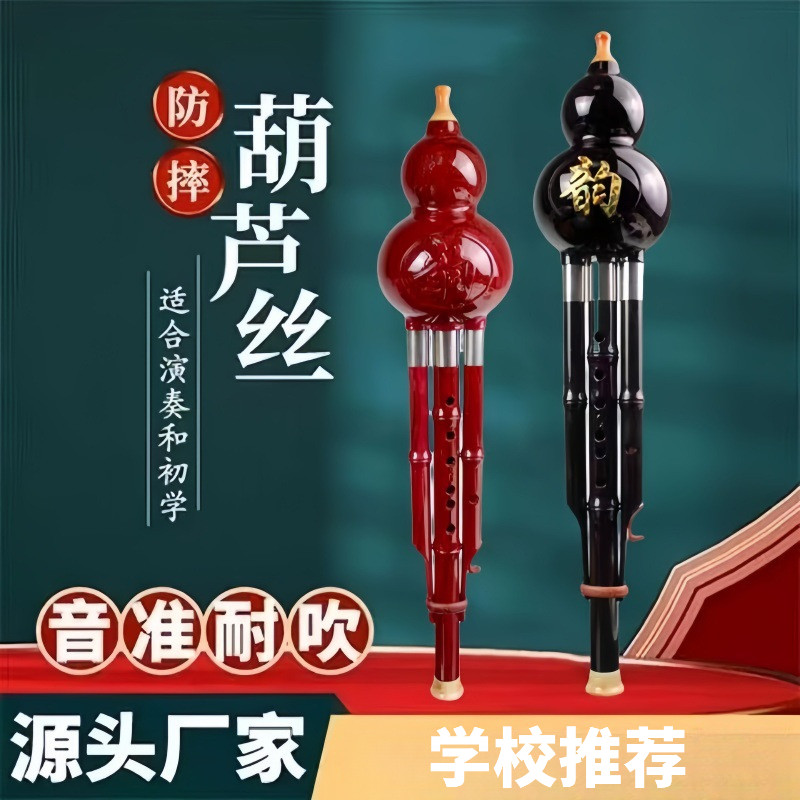 工厂 树脂双音葫芦丝c调降b调小学生成人儿童自学演奏民族乐器