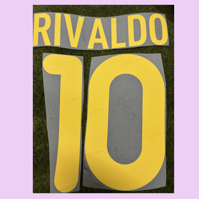 巴萨10号里瓦尔多印号#10 RIVALDO Nameset 热转印烫画印字