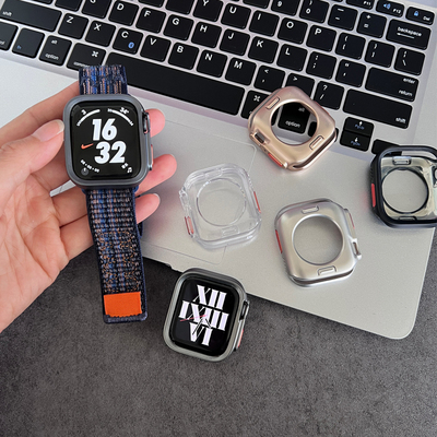 适用iwatchs910改装电镀保护壳