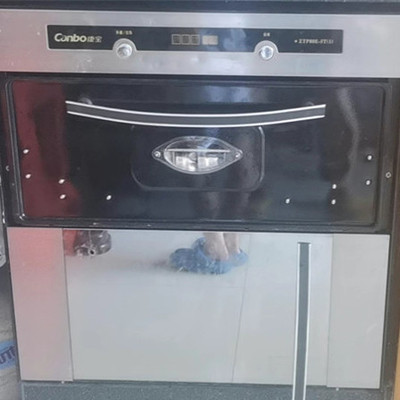 定做嵌入式康宝消毒碗柜80E-5T钢化玻璃定制黑色面板抽屉门板破损