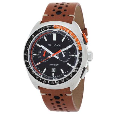 海外代购BULOVA/宝路华男士手表欧美腕表计时码表日历显示不锈钢