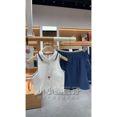 WILSON topspin威尔胜网球上衣无袖polo代购正品24年夏季新