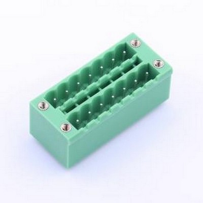 KF2EDGKVHM-5.08-2*7P 插拔式接线端子 螺丝固定 5.08mm 插件,P=5