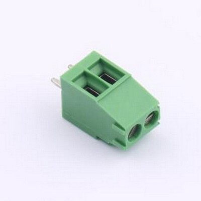 284391-2 螺钉式接线端子 3.5mm 1x2P 排数:1 每排P数:2 直插 插