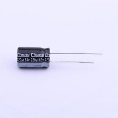 GF1J221MG160A00CV0 直插铝电解电容 220uF ±20% 63V 插件,D10xL