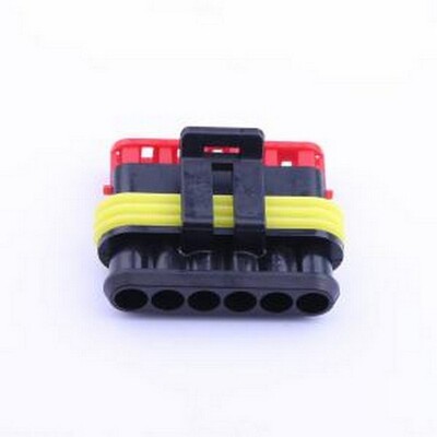 282090-1 胶壳(线对板/线对线) 1x6P 6mm P=6mm