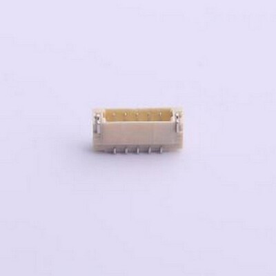 A0800WR-S-05PNLNT1T00R 线对板针座 1x5P 间距:0.8mm 卧贴 SMD,P