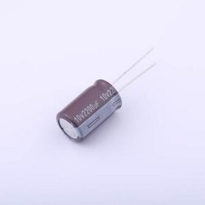 EGH1AM222W20OT 直插铝电解电容 2200uF ±20% 10V 插件,D12.5xL2