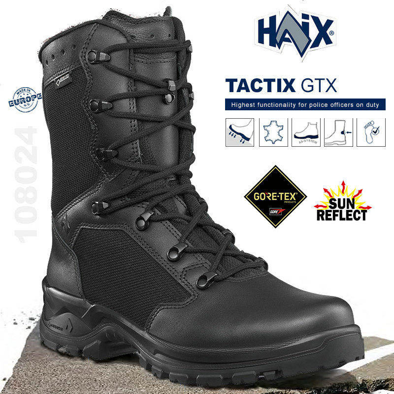 德国汉克斯HAIX TACTIX GTX 战术户外靴军迷防水高筒执勤徒步靴