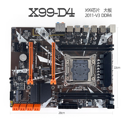 X99-D4 2011-v3主板支持台式机ECC服务器DDR4超X79 E5-2680V3