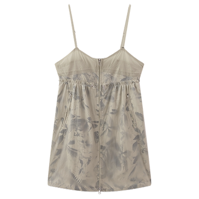 slyY2K辣妹拉链多穿法吊带连衣裙