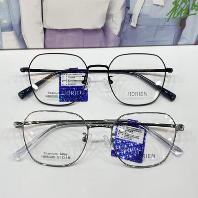 新款可配度数圆形钛架