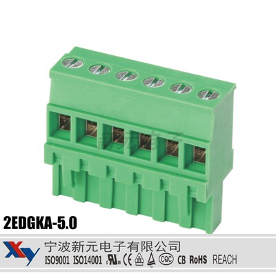 2EDGKA-5.0 直插式90度进线插拔式接线端子