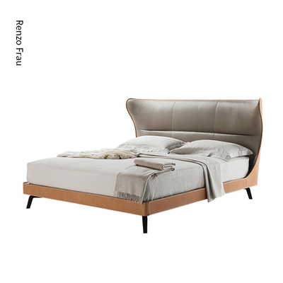 PoltronaFrau皮革现代风双人床