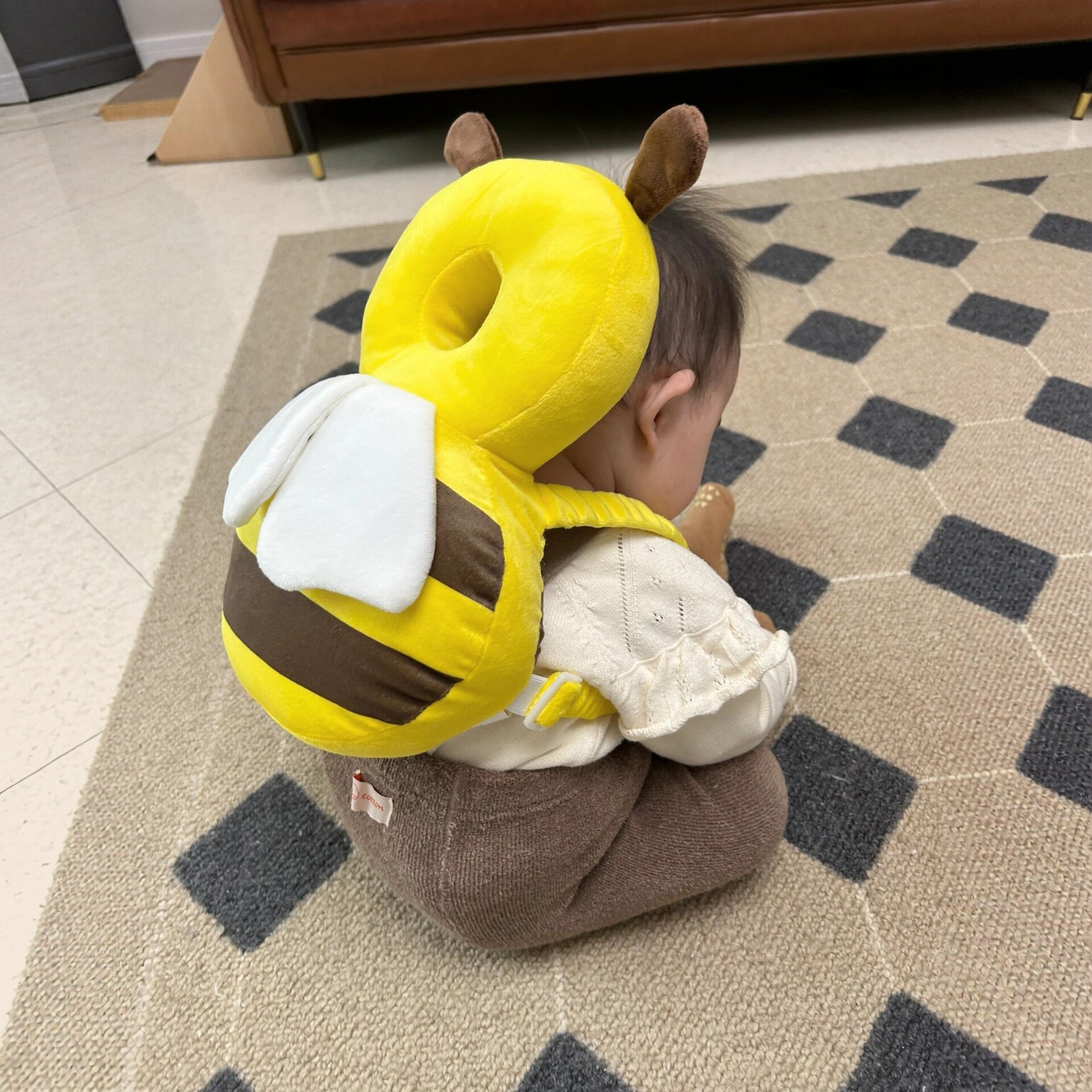 小蜜蜂宝宝防摔头神器护头帽婴儿儿童学步走路防撞保护垫透气头盔