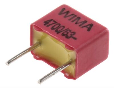 德国WIMA原装现货FKP2/4700/63/5 4.7nF   63V 100V 聚丙烯电容