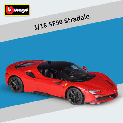 新款 1:18SF90Stradale跑车仿真合金汽车成品模型玩具礼品摆件