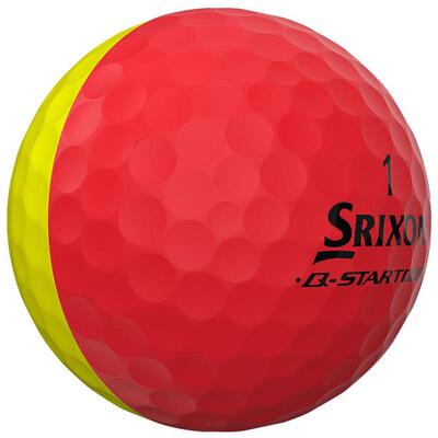 代购Srixon高尔夫球对齐辅助旋转可视化频闪效果清晰可见红色