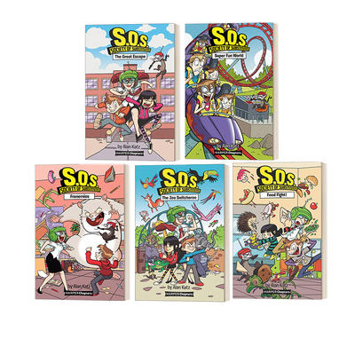 【自营】英文原版 S.O.S. Society of Substitutes 5册套装 请救援 替补社团 侦探冒险初级章节书桥梁书 HarperChapters