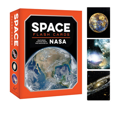 英文原版 美国宇航局太空探索卡片20张 Space Flash Cards: Featuring Photos from the Archives of NASA