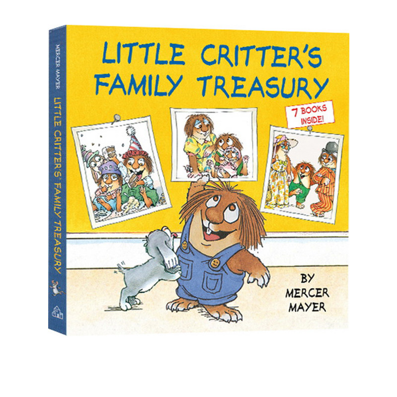 预售英文原版小毛人怪物系列 Little Critter's Family Treasury精装 7个故事合辑幼儿图画故事绘本_虎窝淘