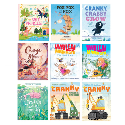 预售 Beth Ferry 英文原版精装绘本合集 The Polar Express 极地特快 Cranky Makes a Friend 起重机交朋友 Digger and the Dark