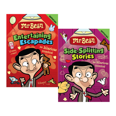 预售 英文原版 Mr Bean 憨豆先生 2册 全彩幽默漫画桥梁书 7-10 岁儿童英文课外阅读读物