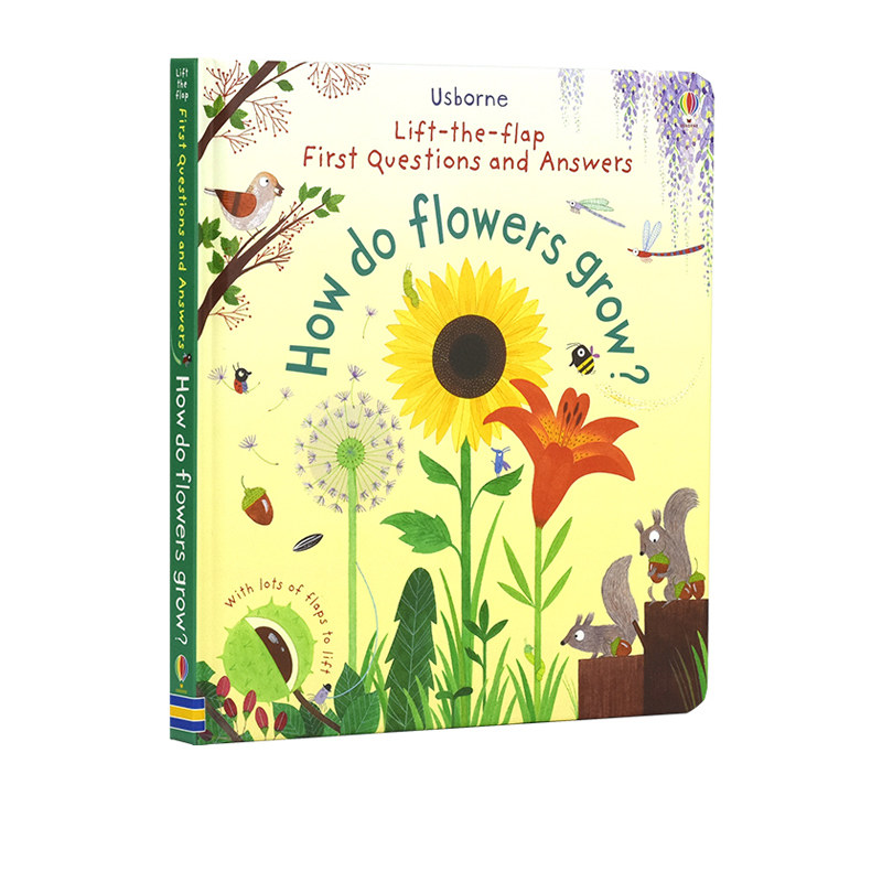 【自营】How do flowers grow?花朵的生长英文原版 Usborne First Questions and Answers你问 ...