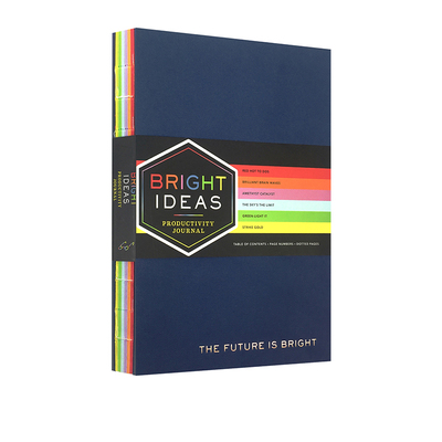 英文原版 Bright Ideas Productivity Journal 蓝面精装版 光明的未来 创意笔记本 新年礼品
