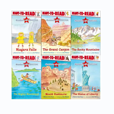 预售 英文原版 地理地标系列 6册 Grand Canyon Mount Rushmore  Ready to Read 西蒙准备阅读系列 Level1 少儿地理地标全彩读物
