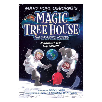 预售 神奇树屋漫画版#8 月球之旅 英文原版 Midnight on the Moon Graphic Novel 儿童全彩冒险桥梁章节书