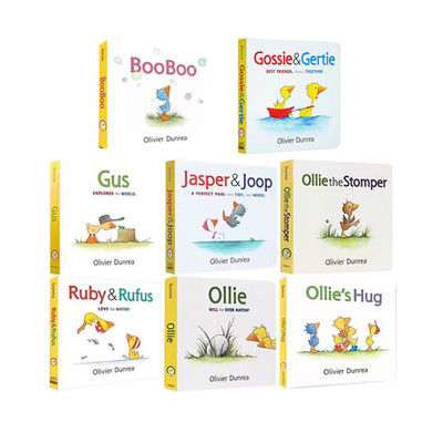 英文原版 小鹅戈西和朋友系列 纸板书 8册合售 Gossie & Friends 儿童启蒙情商培养故事绘本