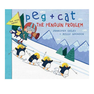 英文原版 Peg + Cat: The Penguin Problem 企鹅问题 Jennifer Oxley and Billy Aronson Candlewick出版社