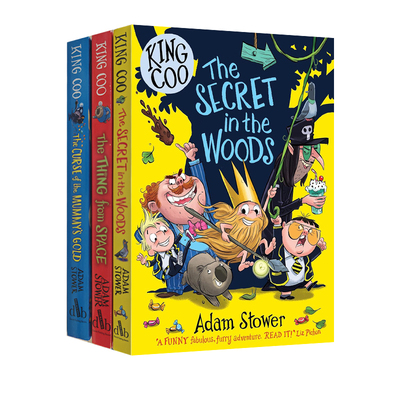 预售 英文原版 King Coo 咕咕国王冒险系列 3册合售 Murray and Bun 同作者 Adam Stower 搞笑冒险故事 青少年课外读物