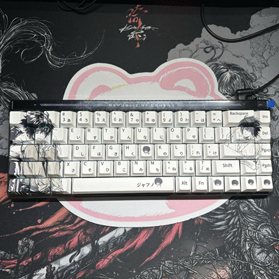 死亡笔记正侧刻键帽适配WootingEz63made68美加狮夜魔rs7迈从87等