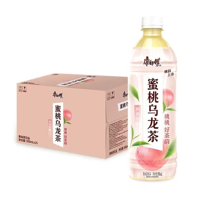 康师傅蜜桃乌龙茶500ml*15瓶整箱