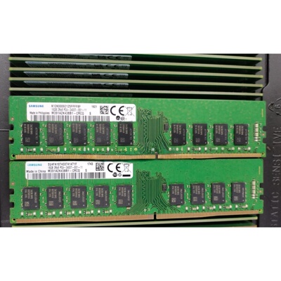 全新三星 M391A2K43BB1-CRC DDR4 16G 2400 纯ECC UDIMM 内存条